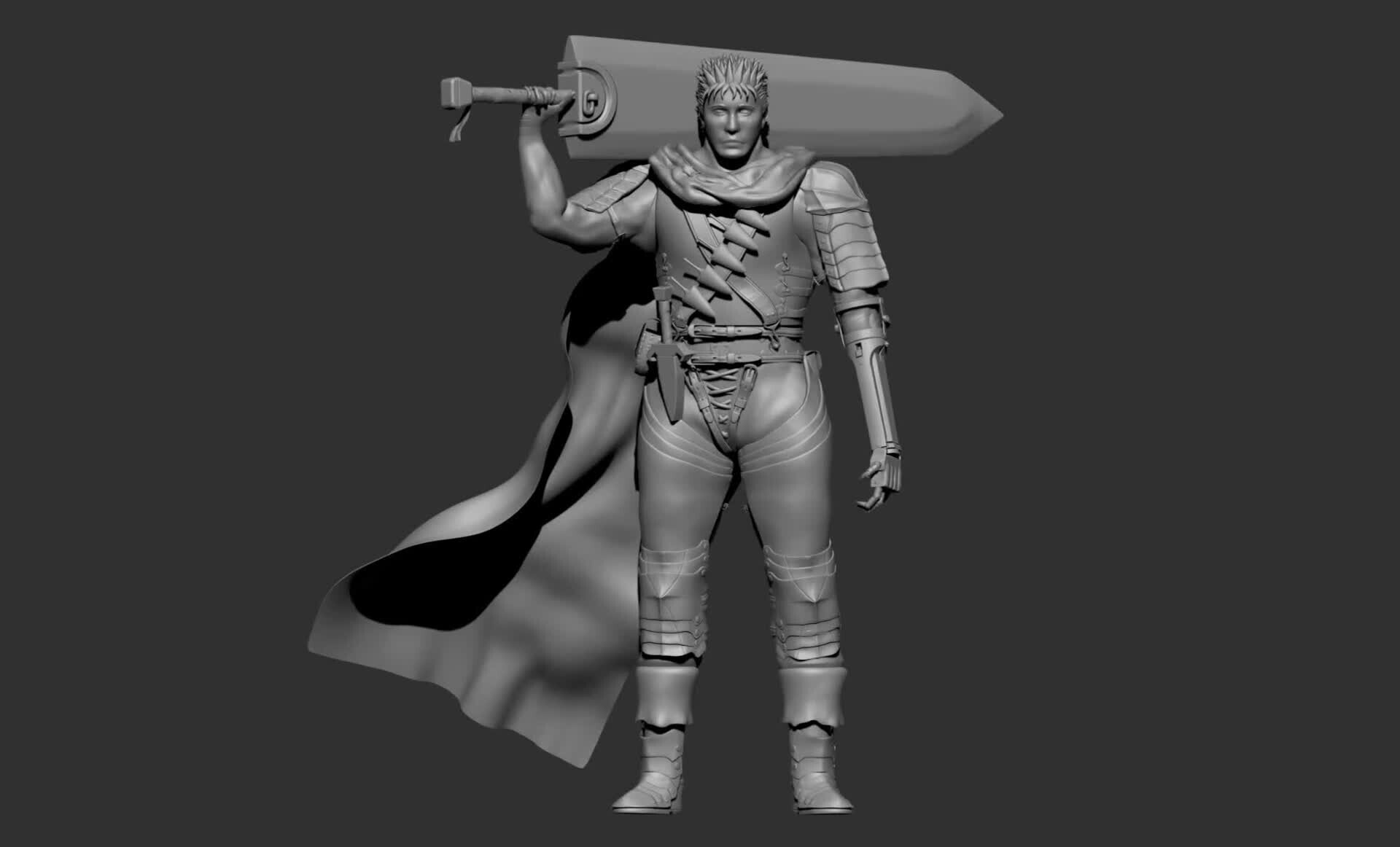 ArtStation - Berserk - Guts 3D Model