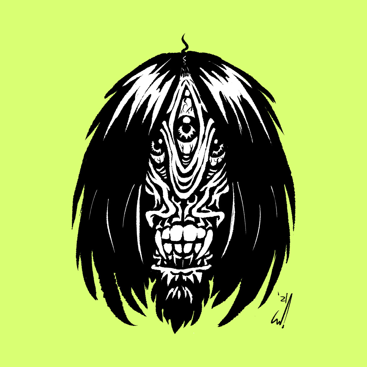 ArtStation - 3 Fearsome Faces (2021)