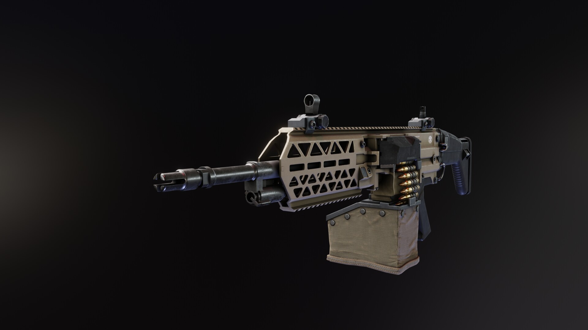 ArtStation - FN Evolys Ultralight Machine Gun
