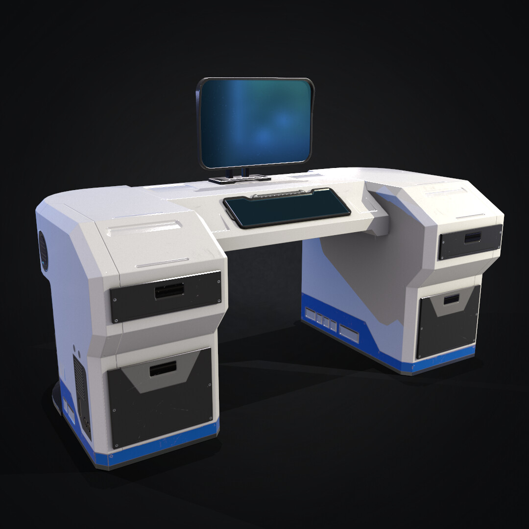 ArtStation - Sci-fi Desk