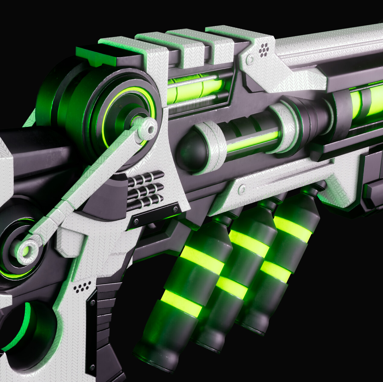 ArtStation - Futuristic Weapon | Blender practice