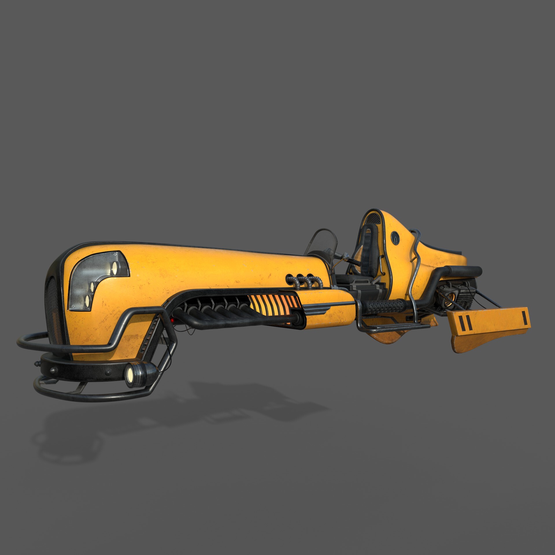 ArtStation - Dieselpunk hovercraft