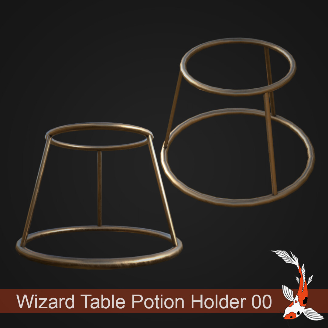 ArtStation - Wizard_Table_Potion_Holder_00