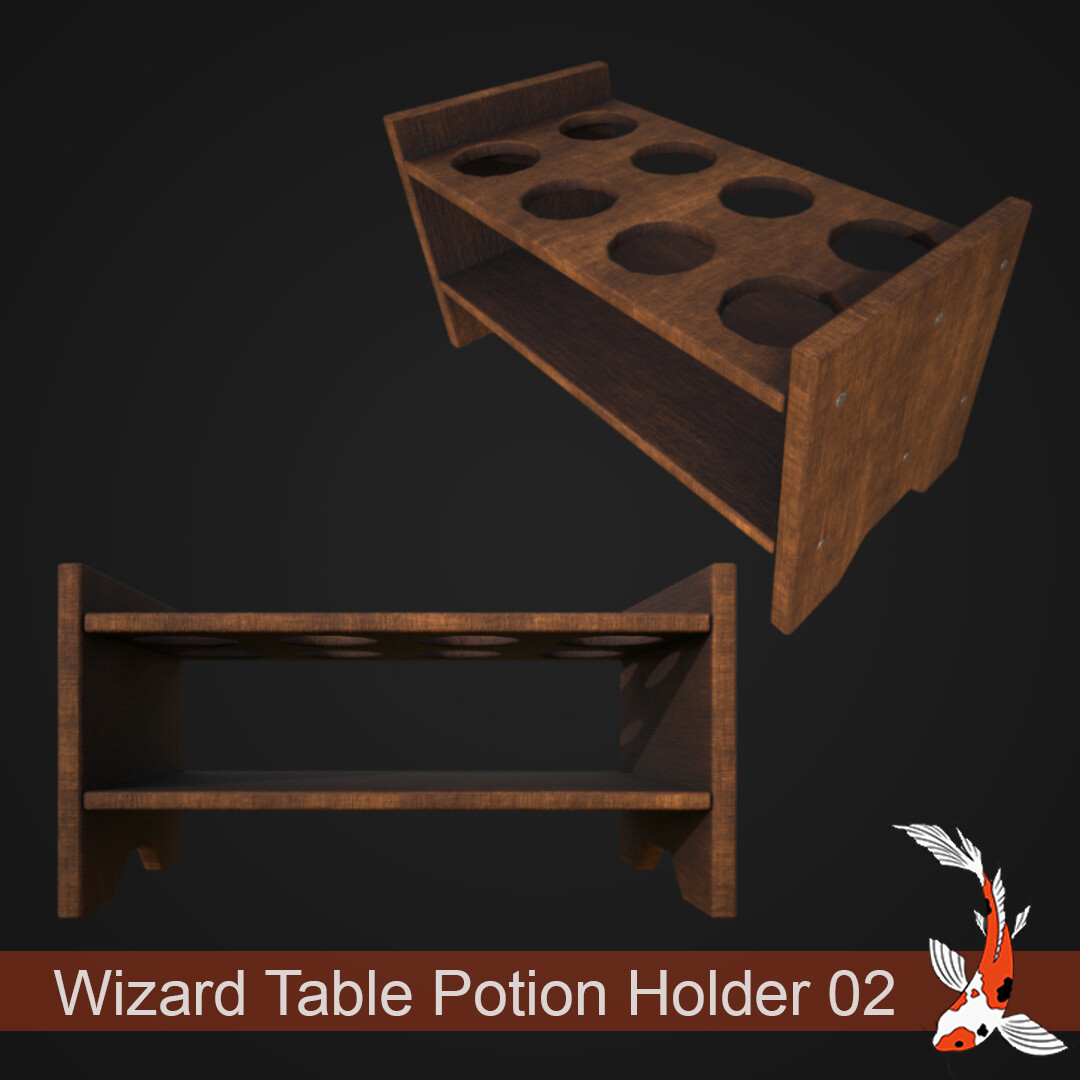 ArtStation - Wizard_Table_Potion_Holder_02