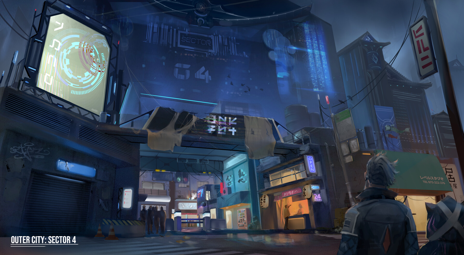 ArtStation - Outercity Sector 4 - Environment Concept