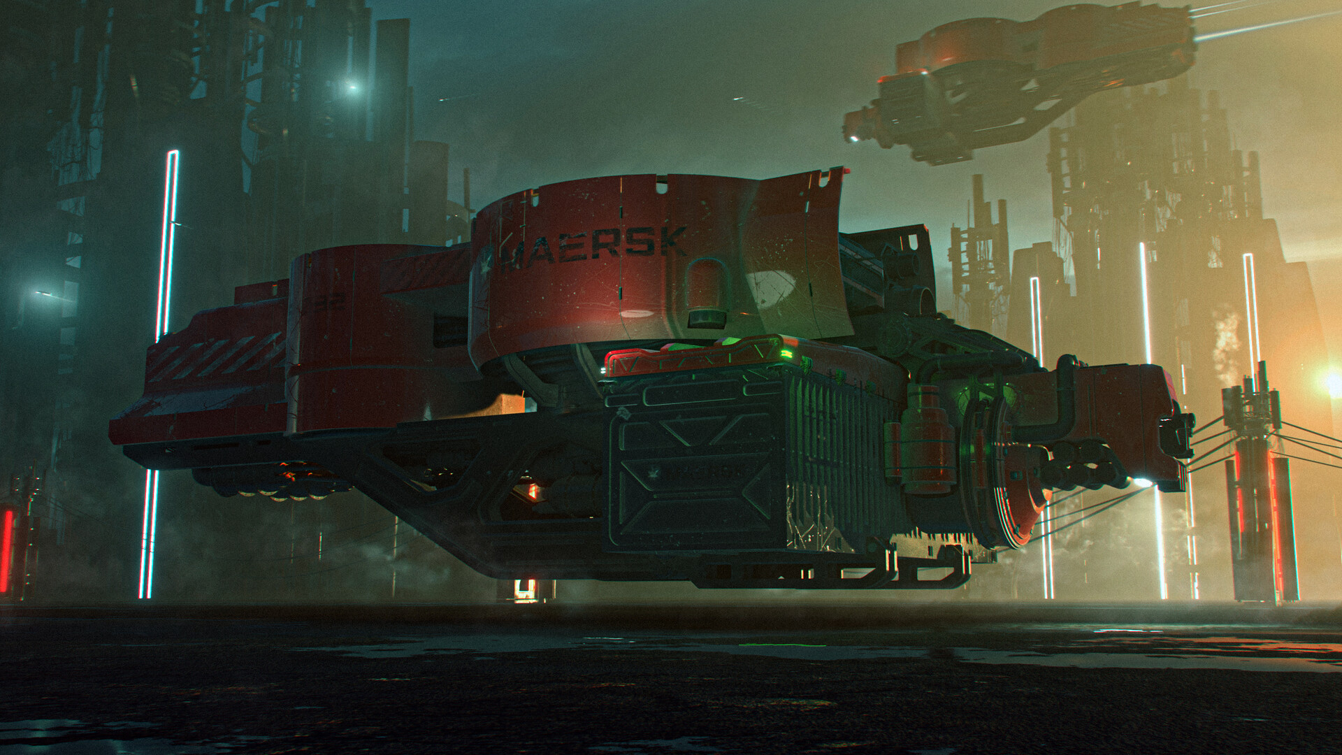 ArtStation - Space Cargo Freighter