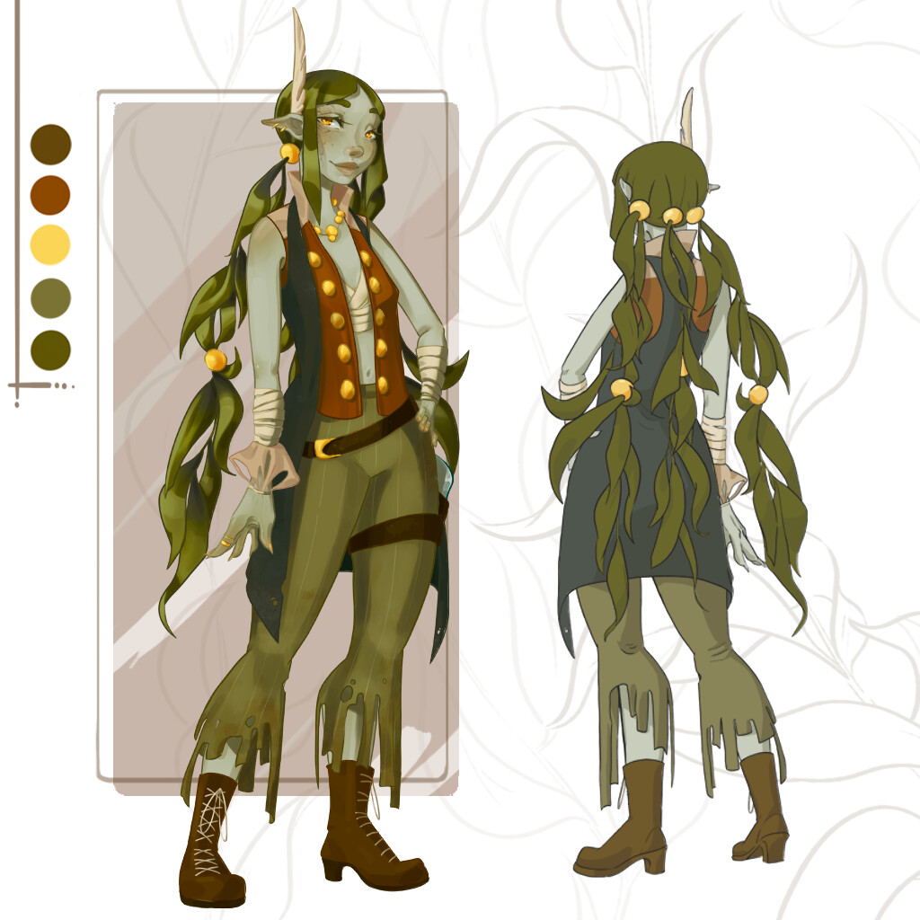 ArtStation - Character sheet - Kelp