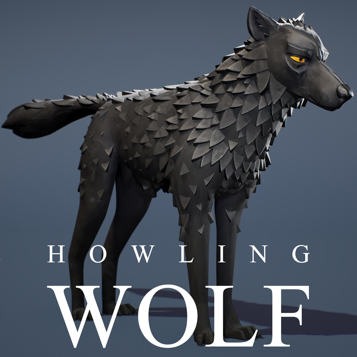 ArtStation - Howling - Male Wolf