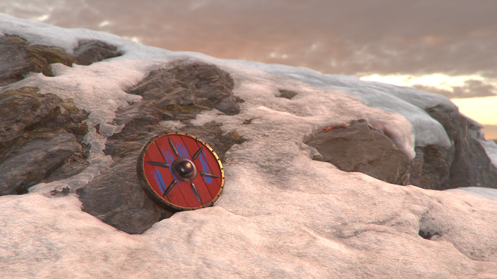ArtStation - Viking Shield Textured Prop
