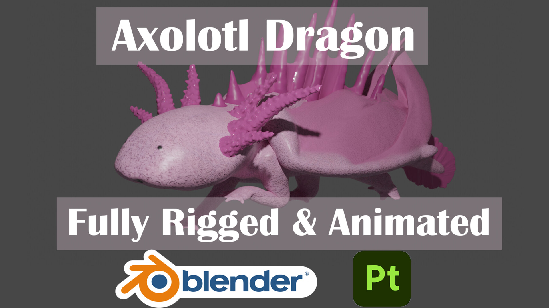 ArtStation - Axolotl Dragon