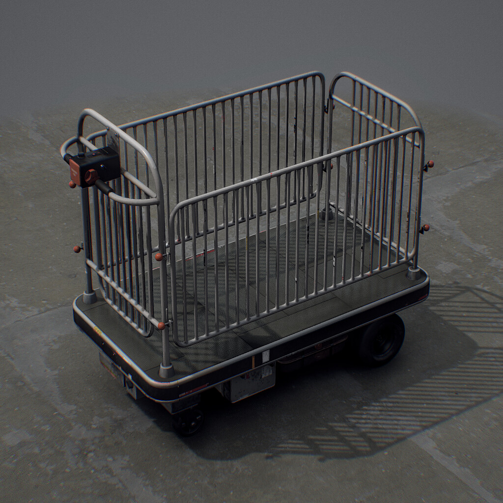 ArtStation - Electric Platform Trolley - Tray