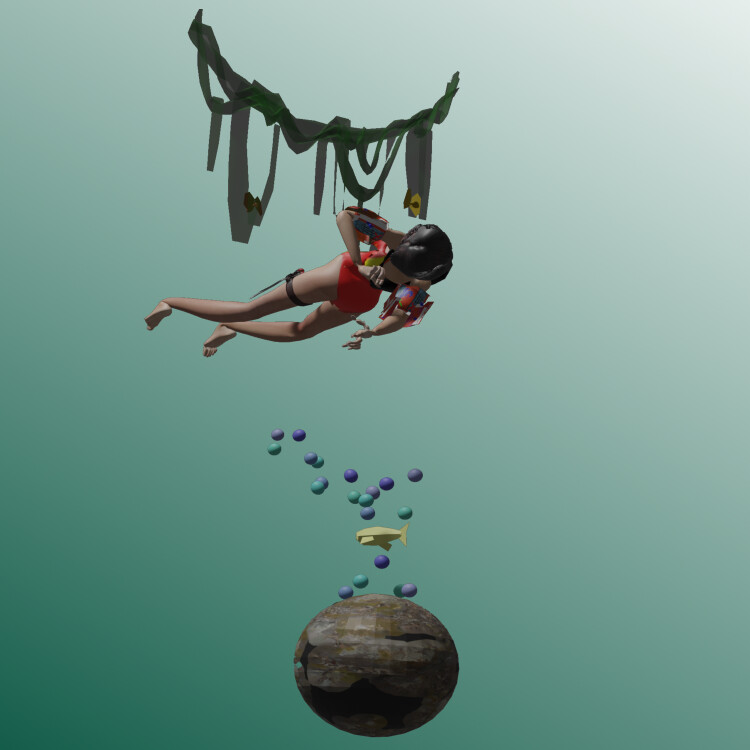 ArtStation - Underwater: Freaky girl