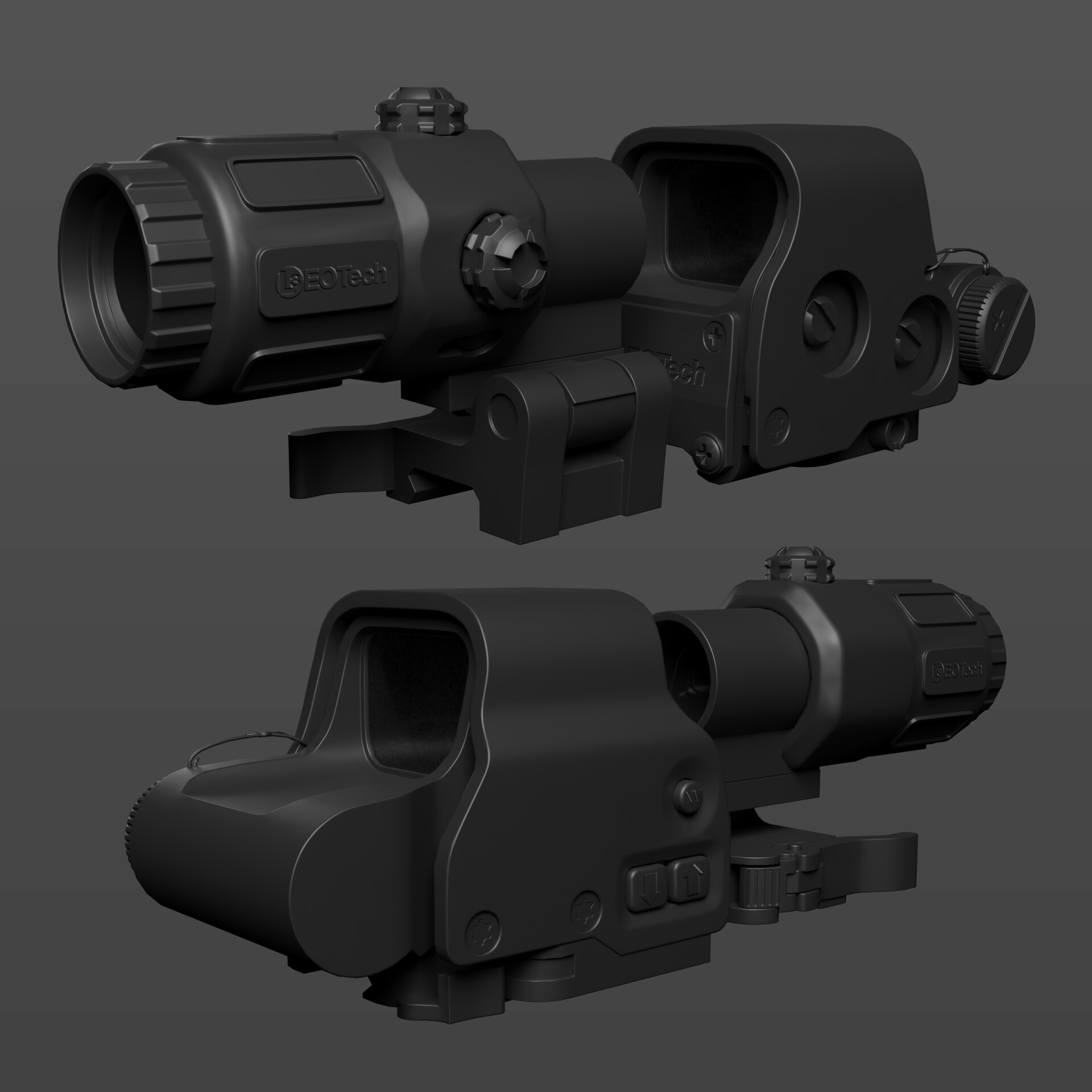ArtStation - Eotech Holographic Sight w/ Magnifier