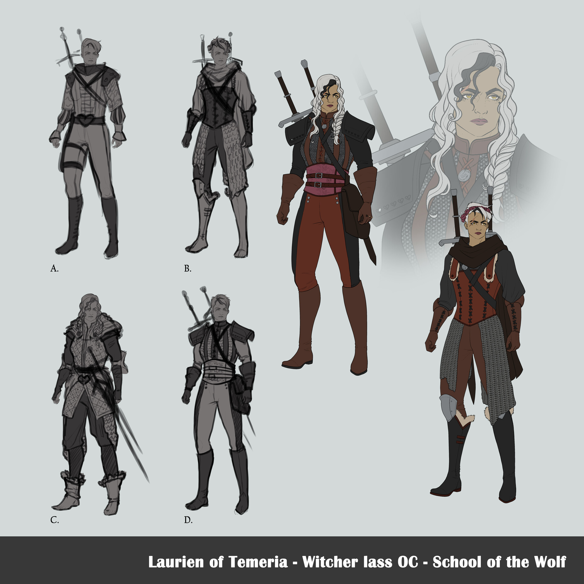 ArtStation - Laurien - Witcher OC character design