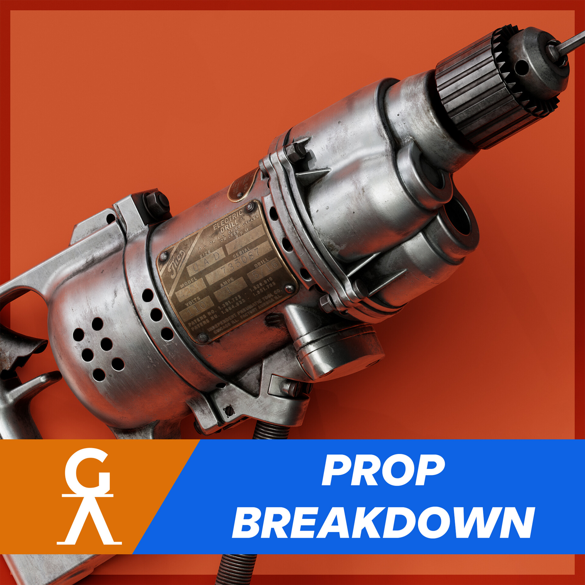 ArtStation - Electric Drill – Prop Breakdown – Niels Couvreur