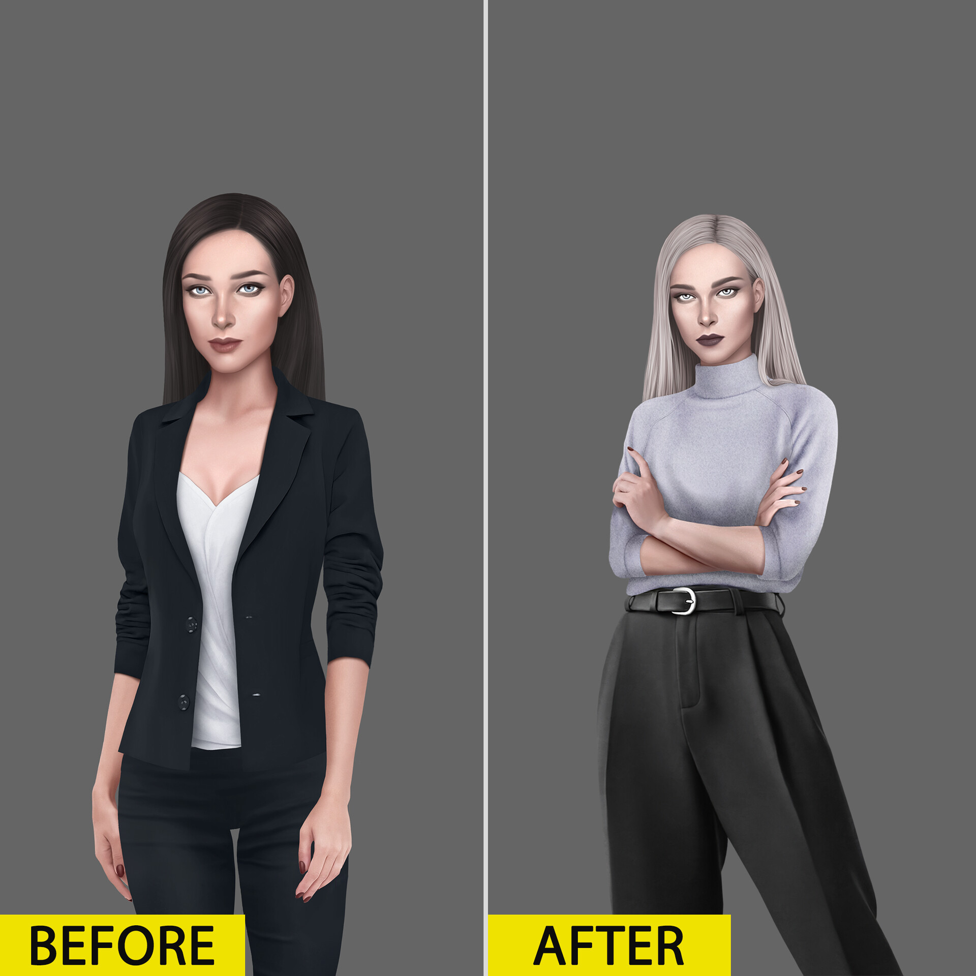 ArtStation - 2D Character Heather