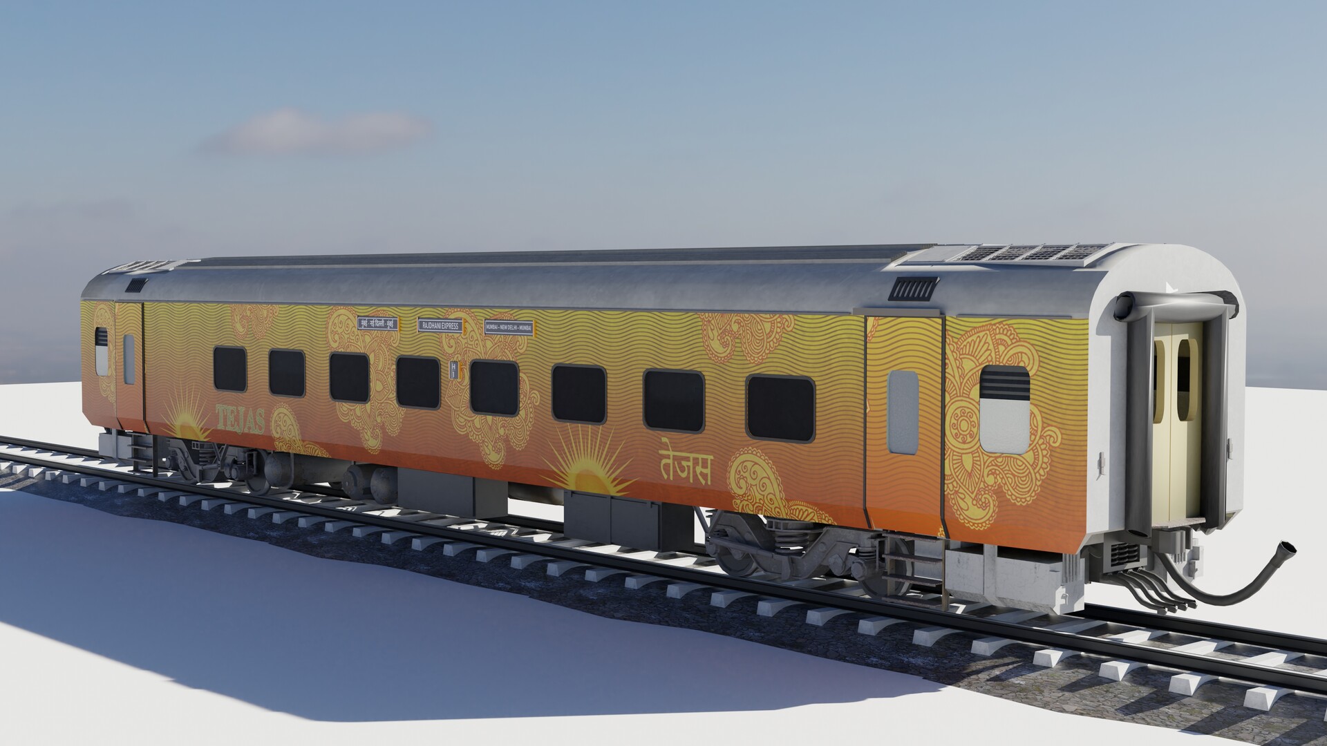 ArtStation - Game Ready Tejas LHB Coach - Indian Railways IRCTC Tejas