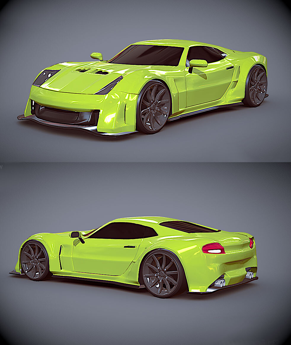 ArtStation - Generic racing car