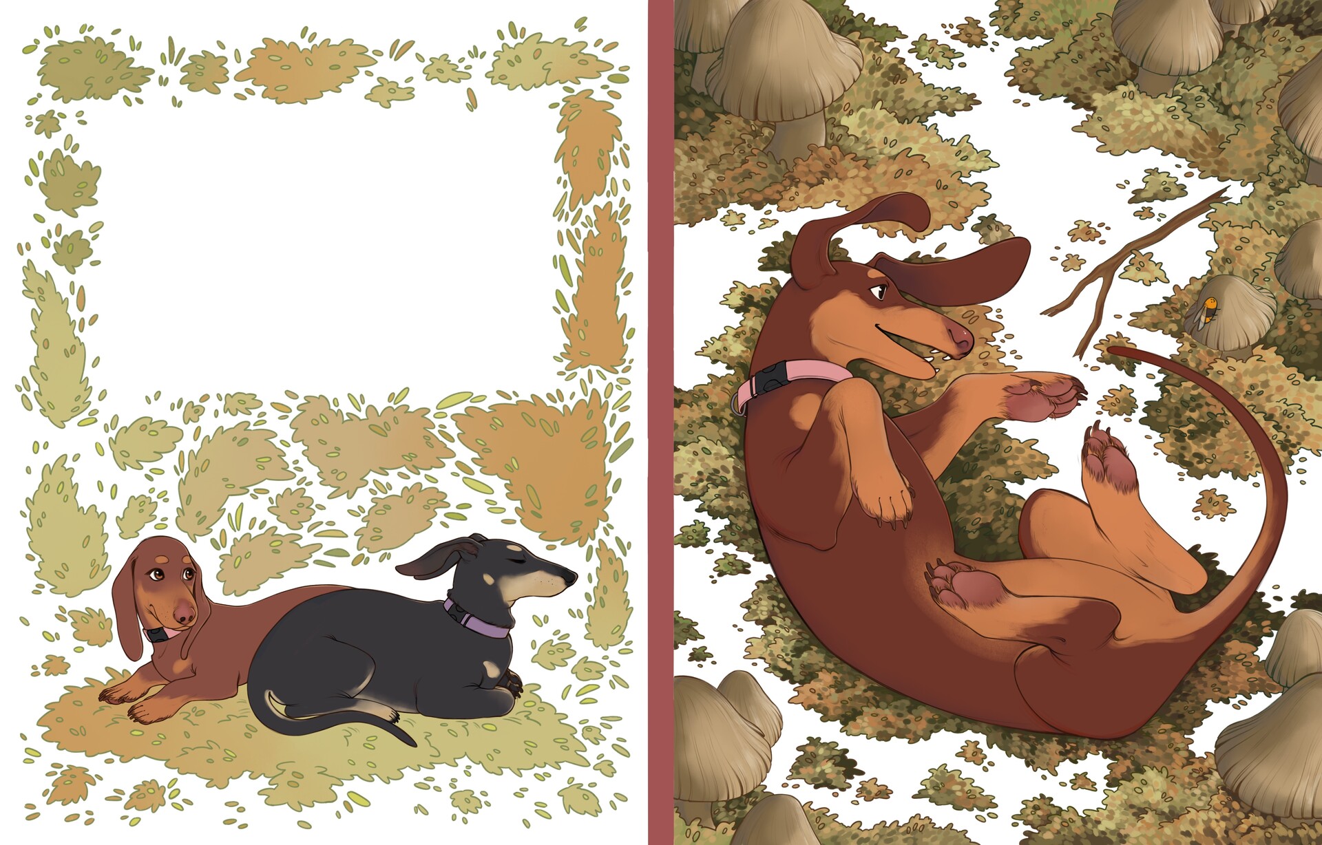 ArtStation - Dilly's Day Out Book Spreads