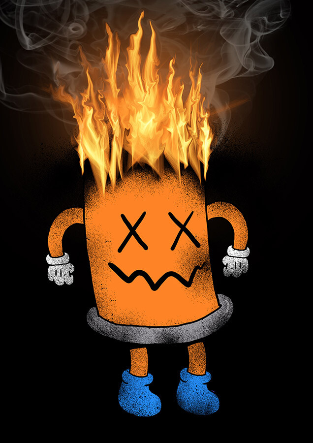 ArtStation - Can on fire