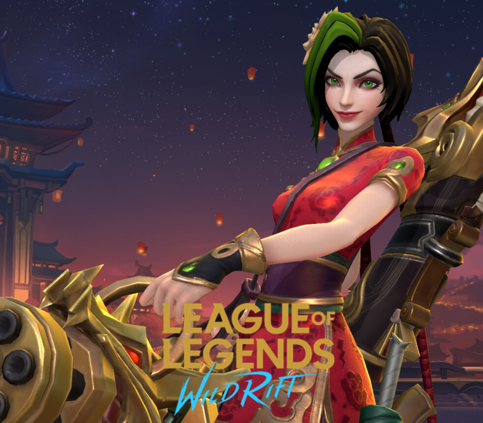 ArtStation - Firecracker Jinx Wild Rift Skin Turntable Animation