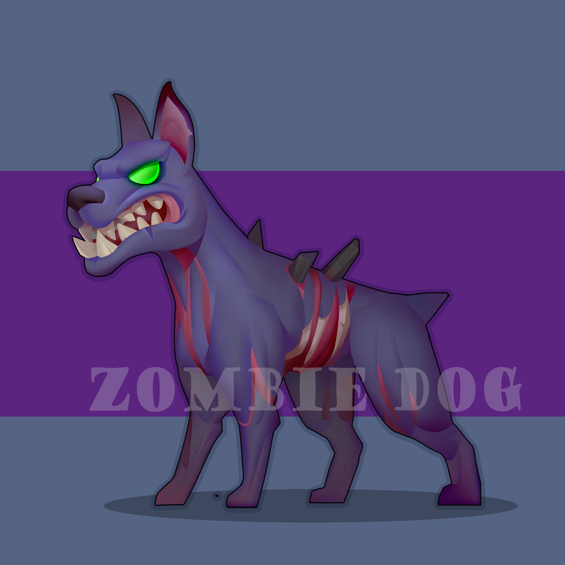 ArtStation - 僵尸狗设定