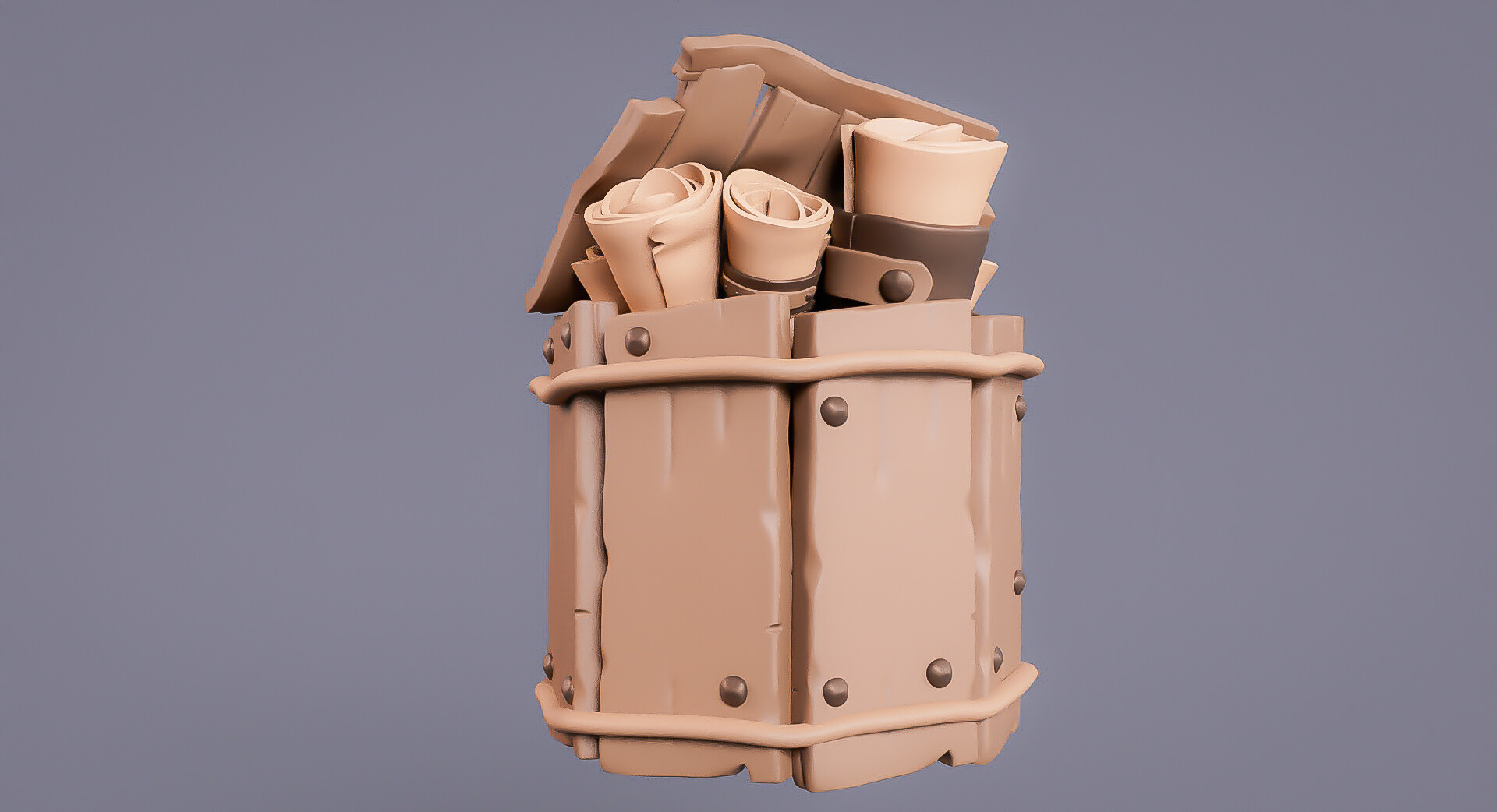 ArtStation - Cardboard Style Chest