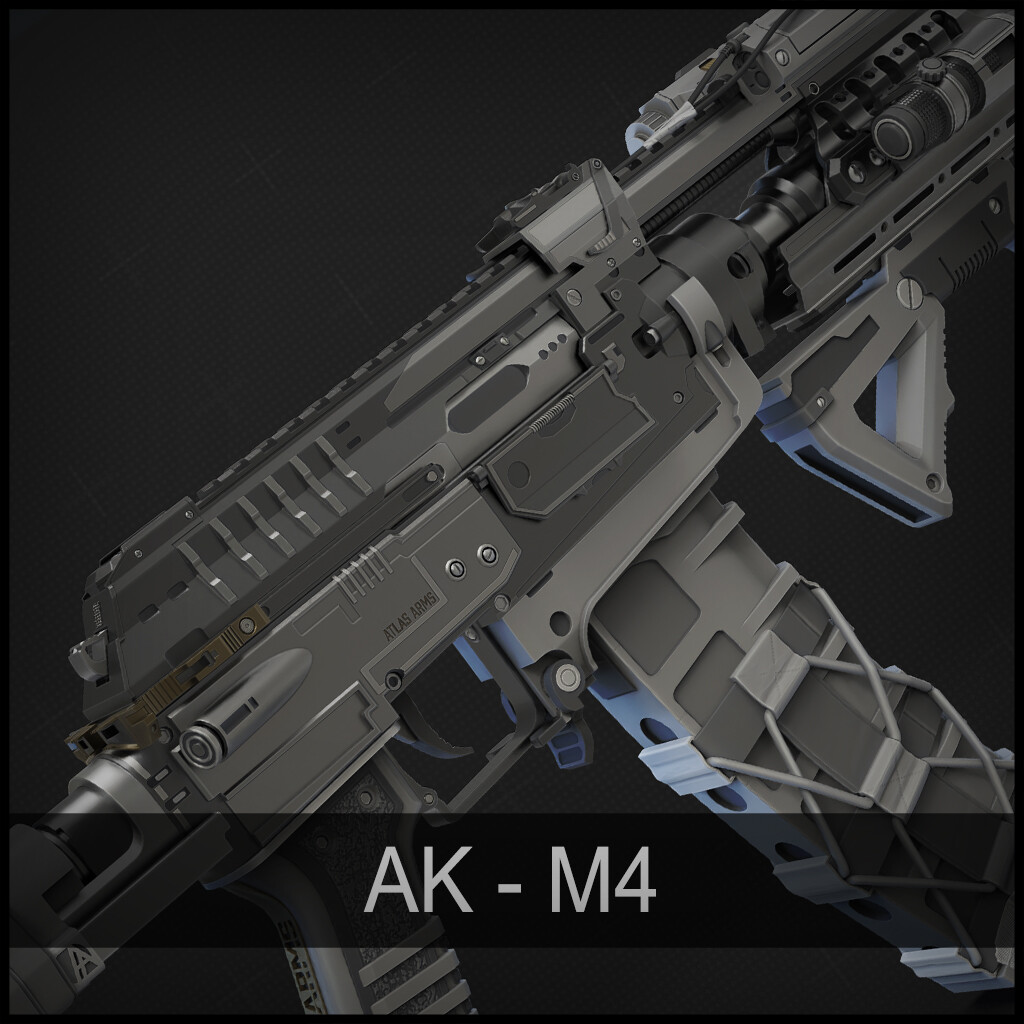 ArtStation - Some sort of AK-M4 I guess