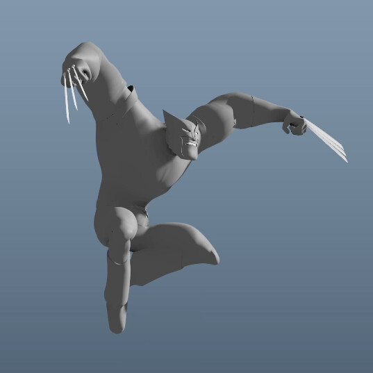 ArtStation - Wolverine Attack