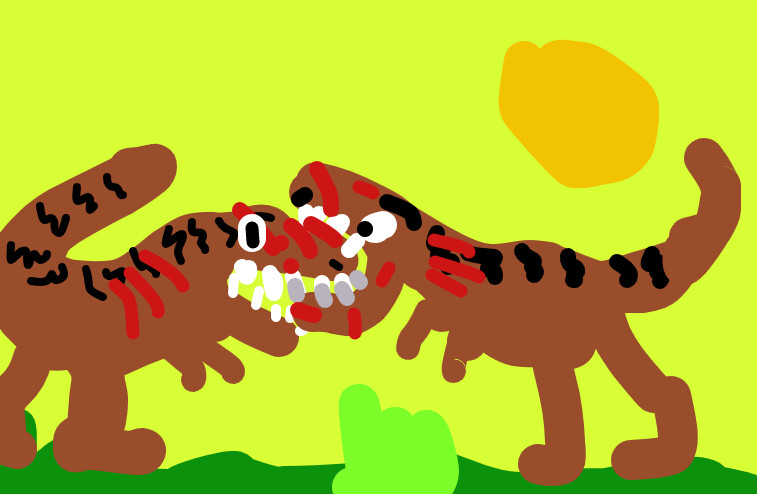 ArtStation - Tyrannosaurus Rex Face Biting