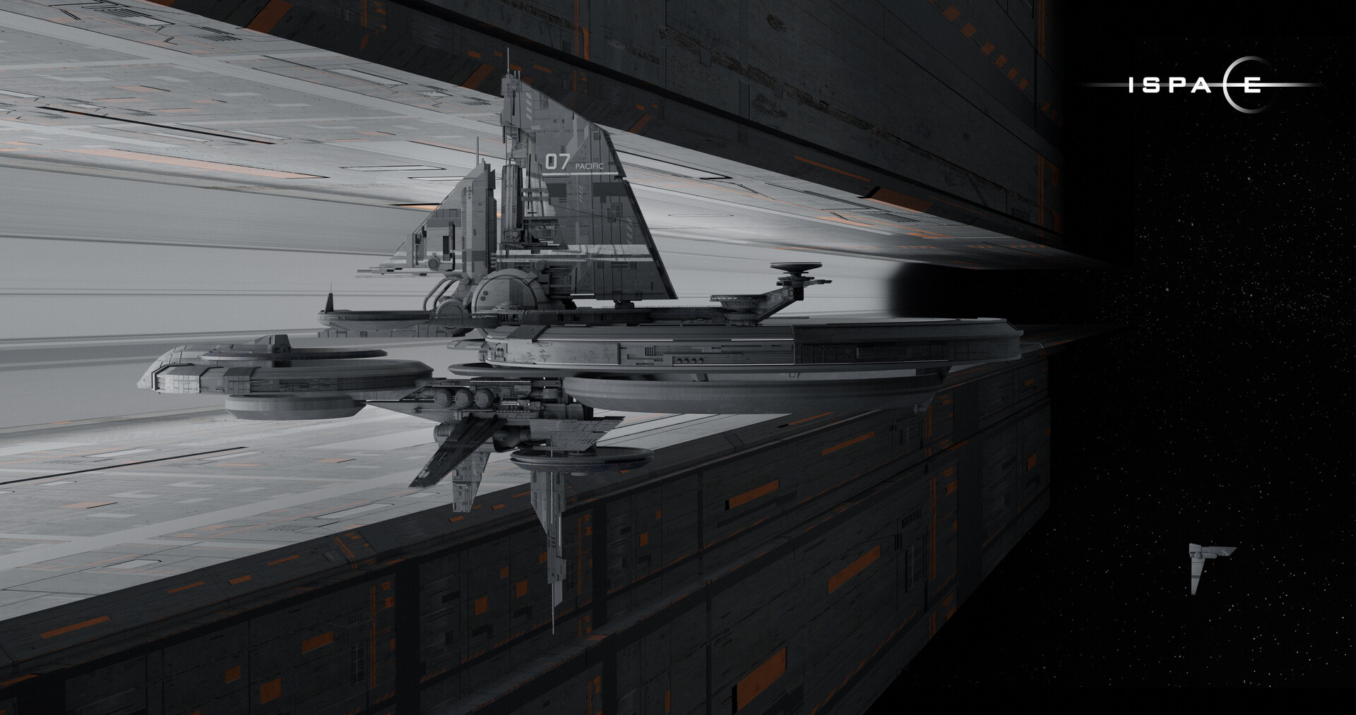 ArtStation - Space command ship （“太平洋”号空间指挥舰）