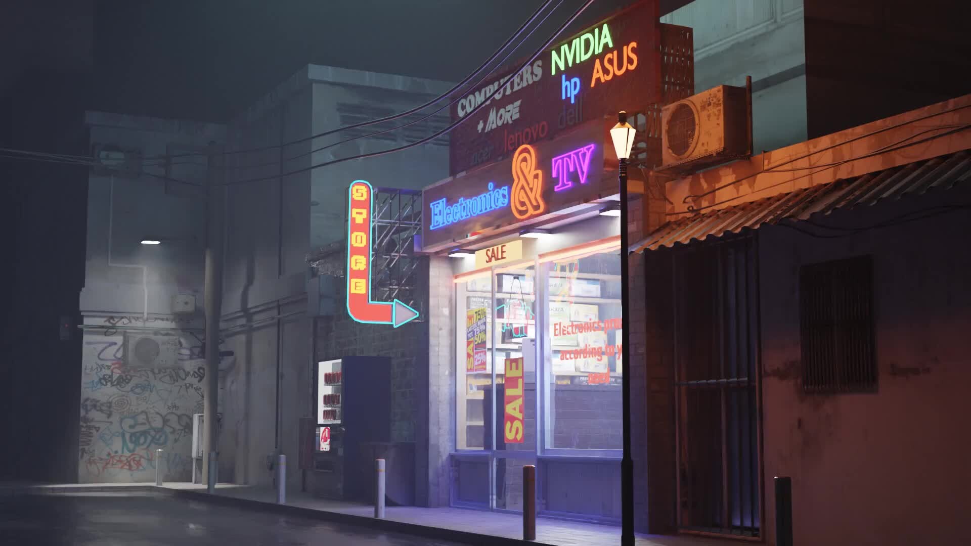 ArtStation - Night store