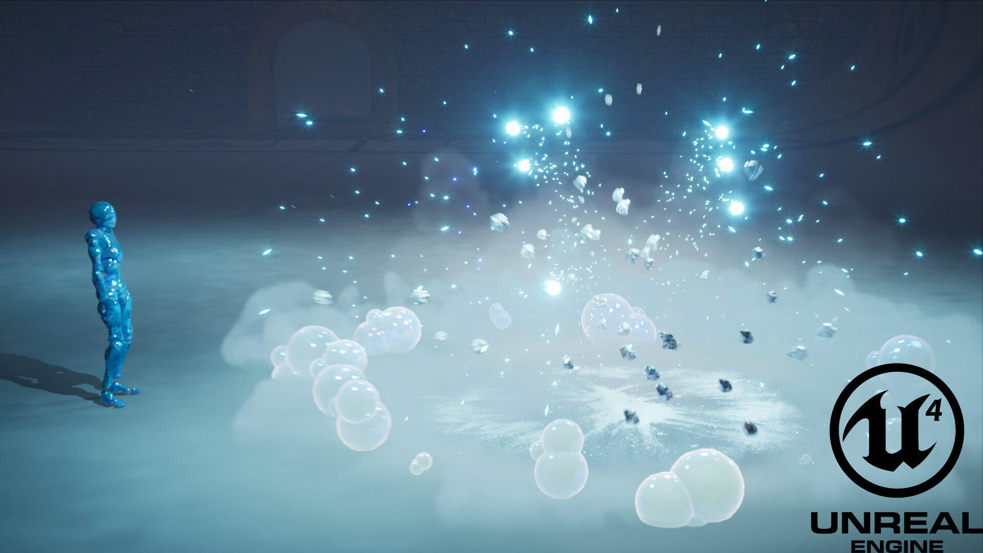 ArtStation - Game Effects - Ice Explosion (Unreal Niagara)