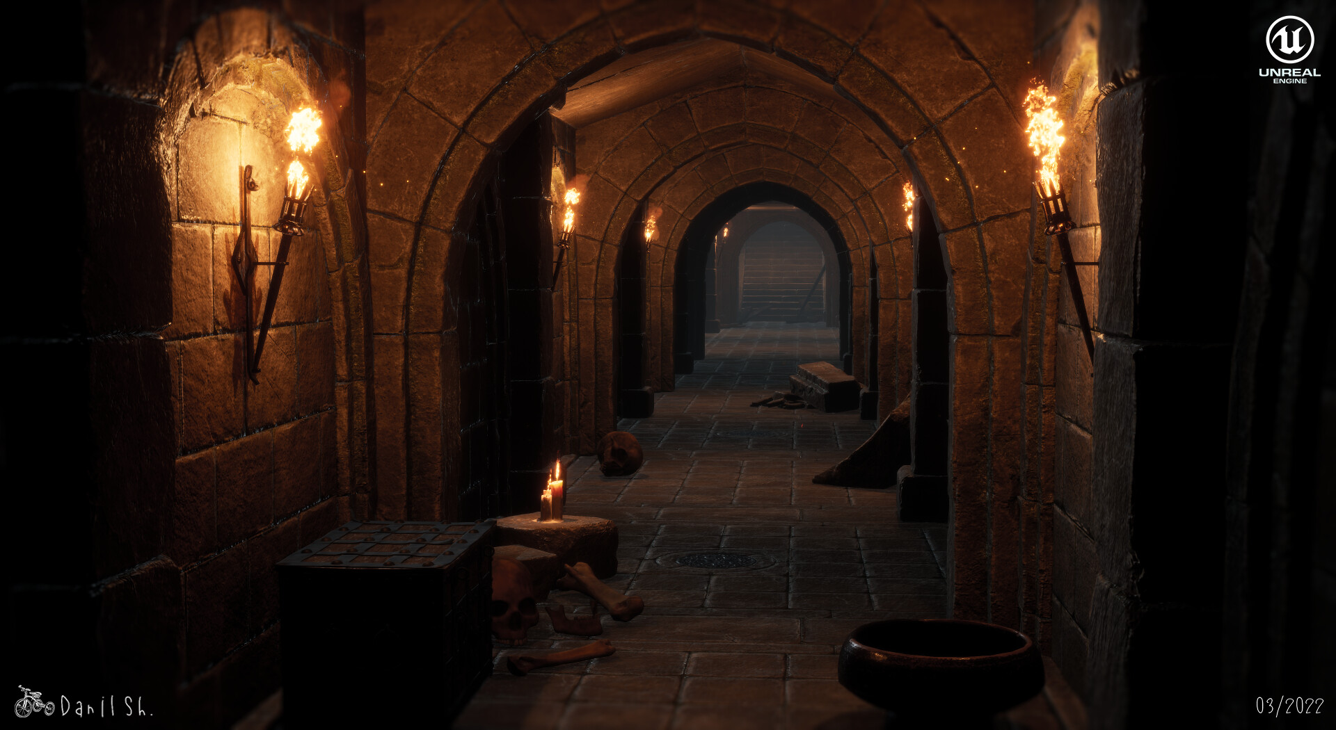 ArtStation - Dungeon - game level