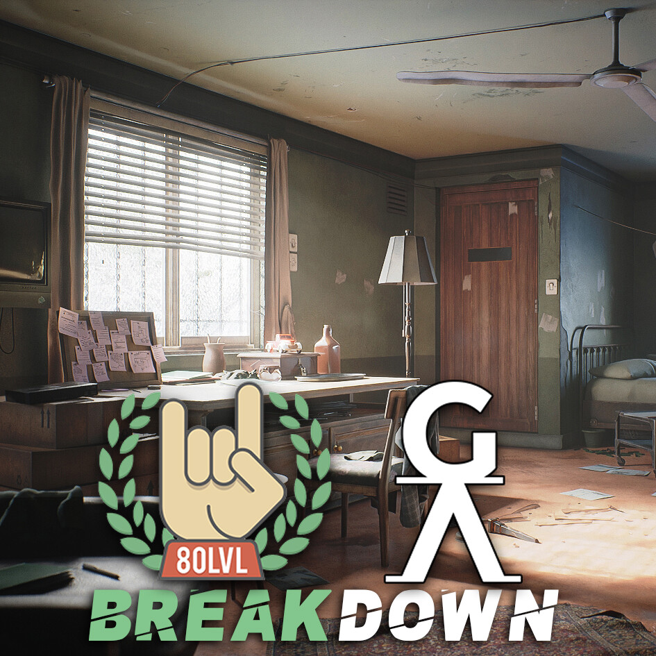 ArtStation - Breakdown "Room - 3D Environment" 80lvl - Games Artist