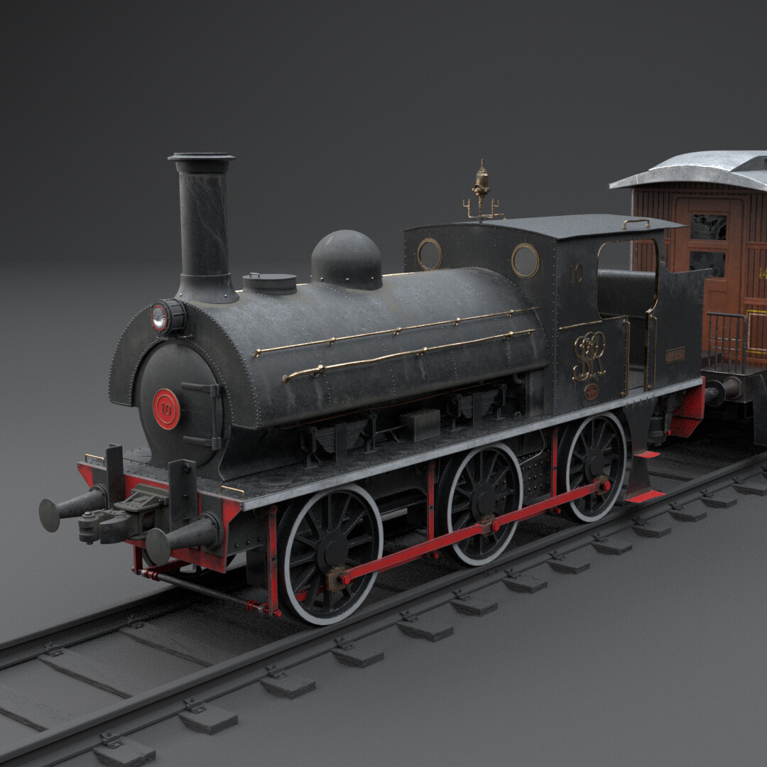 ArtStation - Locomotive Sharp-Stewart 1867