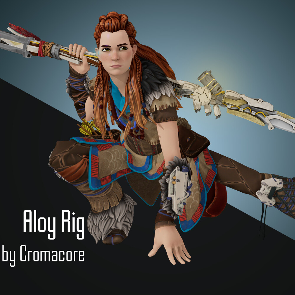 ArtStation - Aloy Rig - Duarte Ferreira