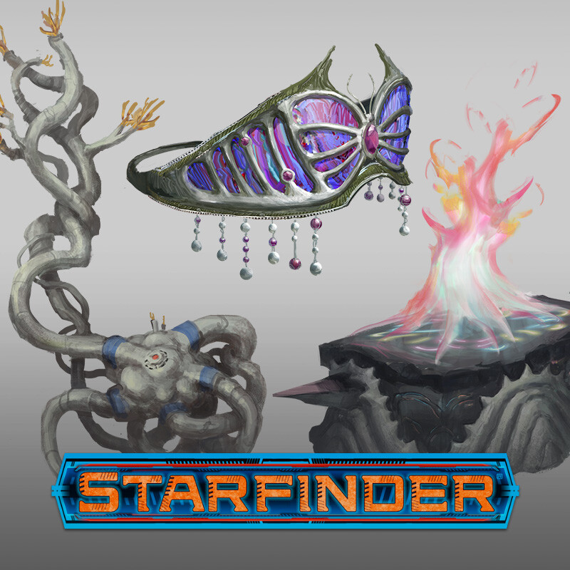 ArtStation - Starfinder - Galactic Magic Prop Illustrations