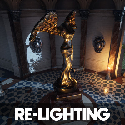 ArtStation - Sun Temple - Re-Lighting