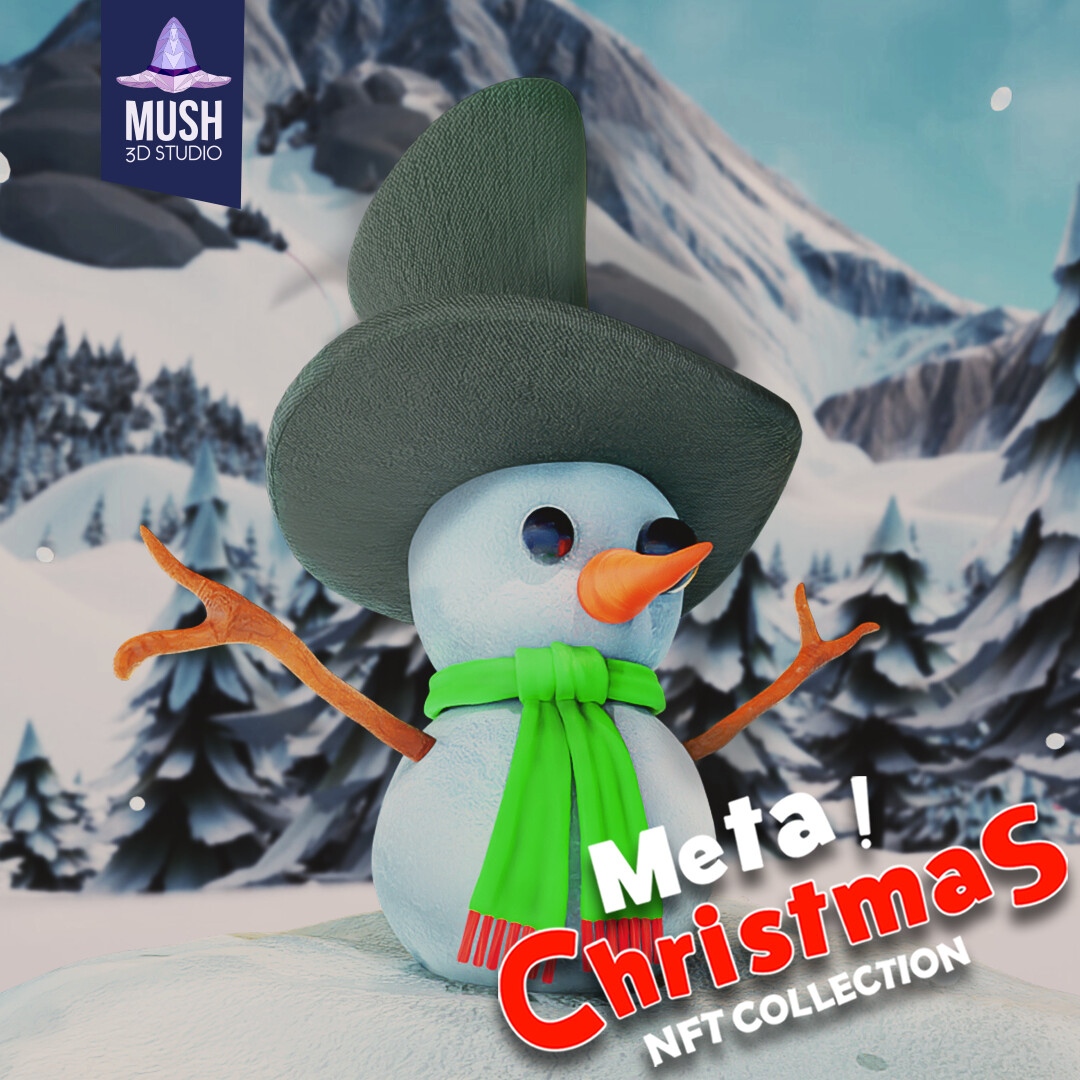 mushroom outsourcing - Meta Christmas - Snowman