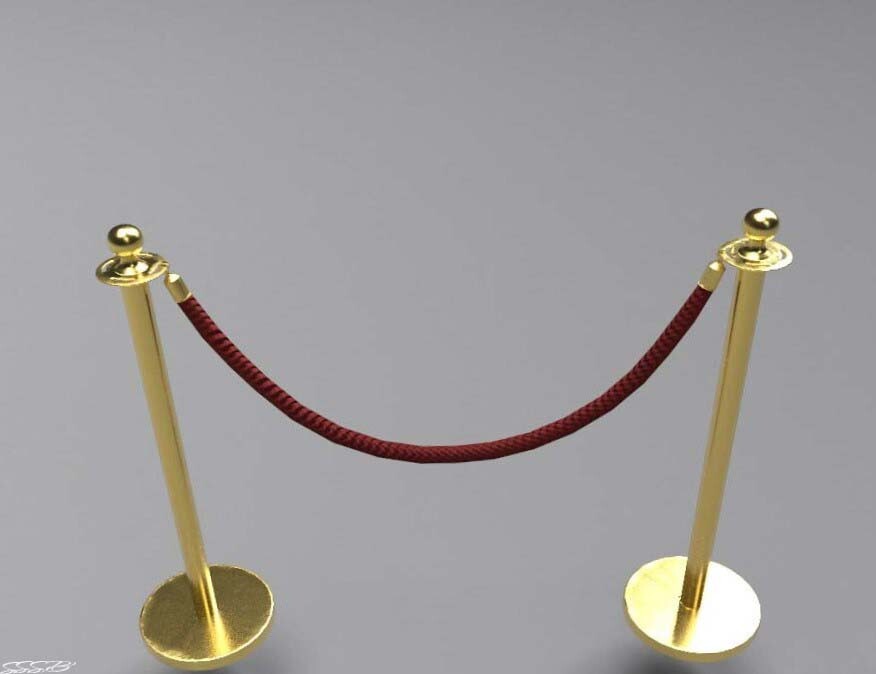 ArtStation - Velvet Rope Dividers