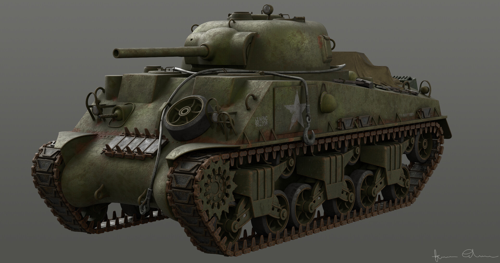 ArtStation - SHERMAN TANK