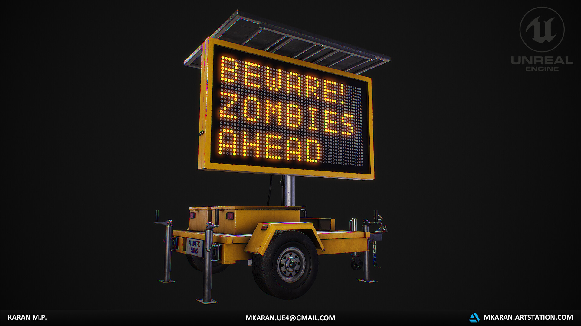 ArtStation - LED Traffic Sign
