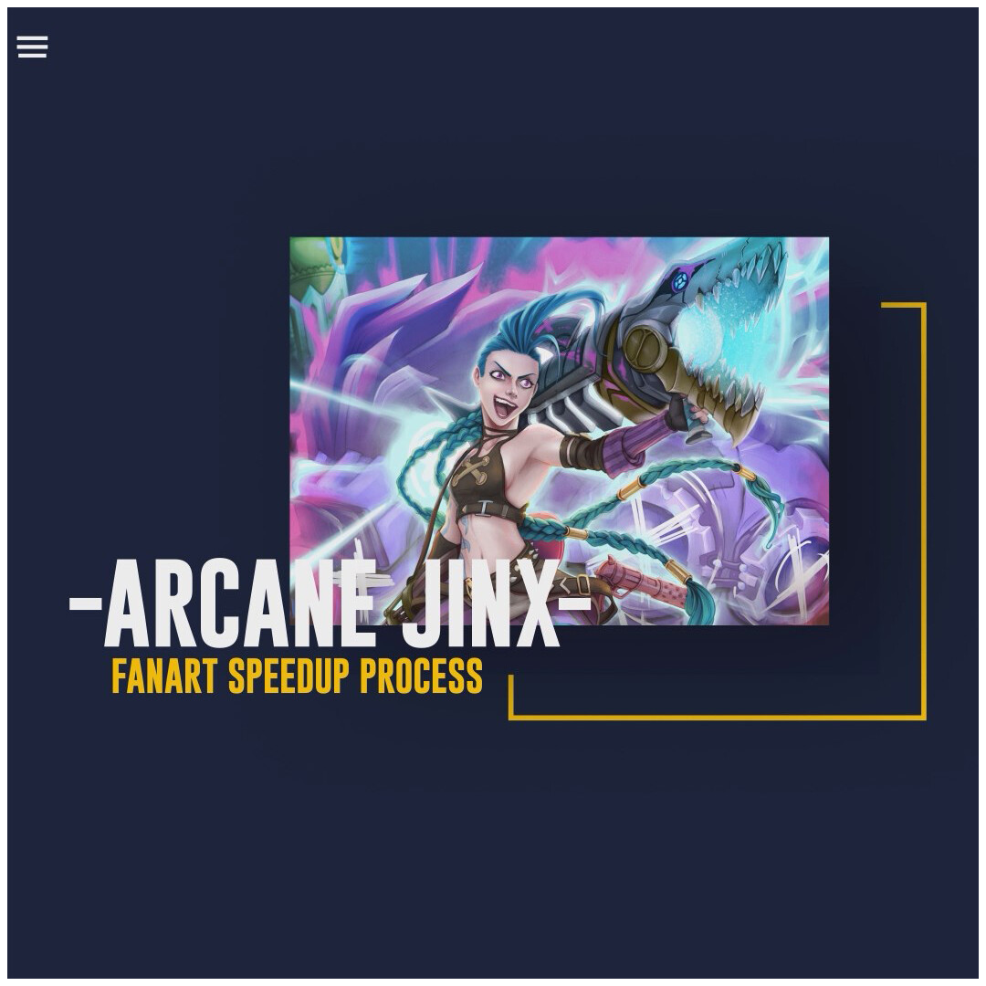 ArtStation - Arcane Jinx video process