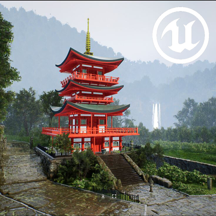 ArtStation - Japanese Temple Environment