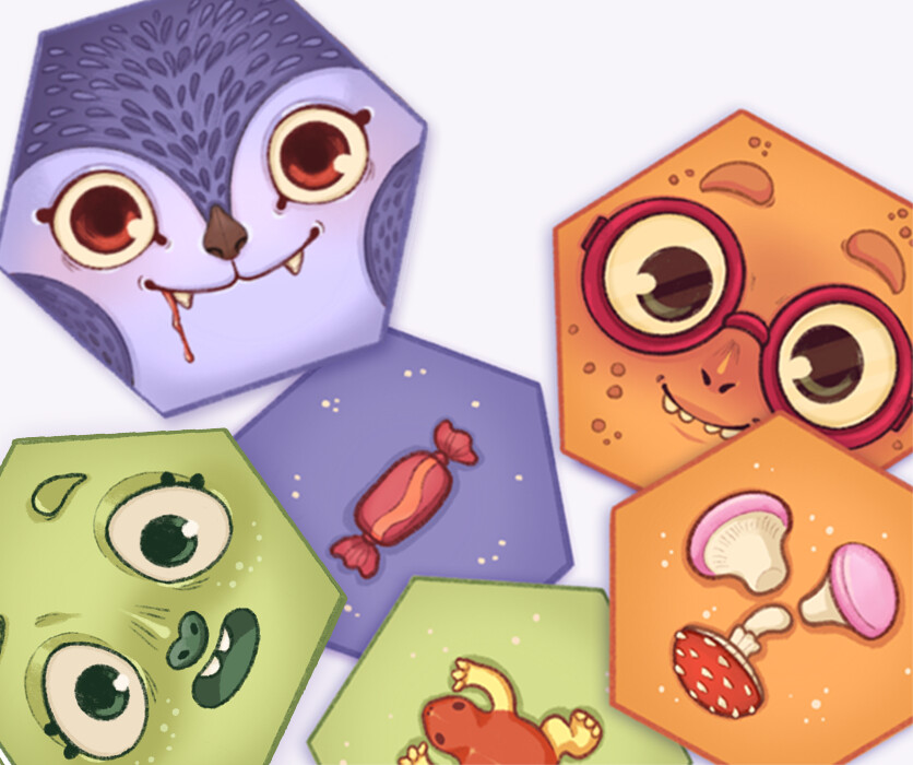 ArtStation - MONSTERS - Card Game Designs