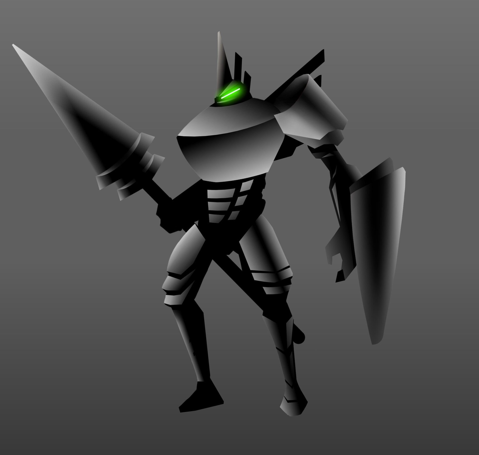 ArtStation - Green Lancer - game character