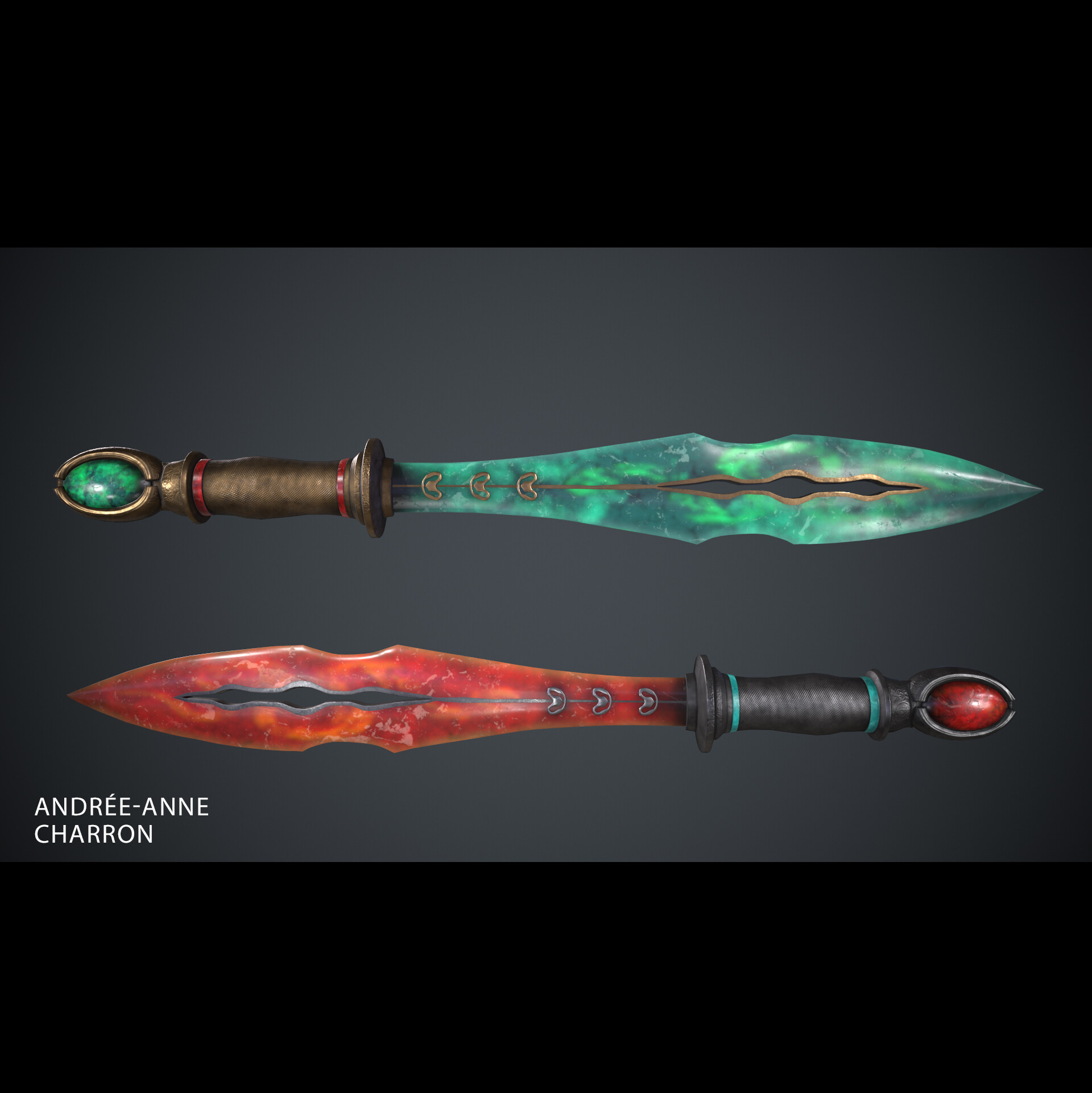 ArtStation - Twin Serpent Blades