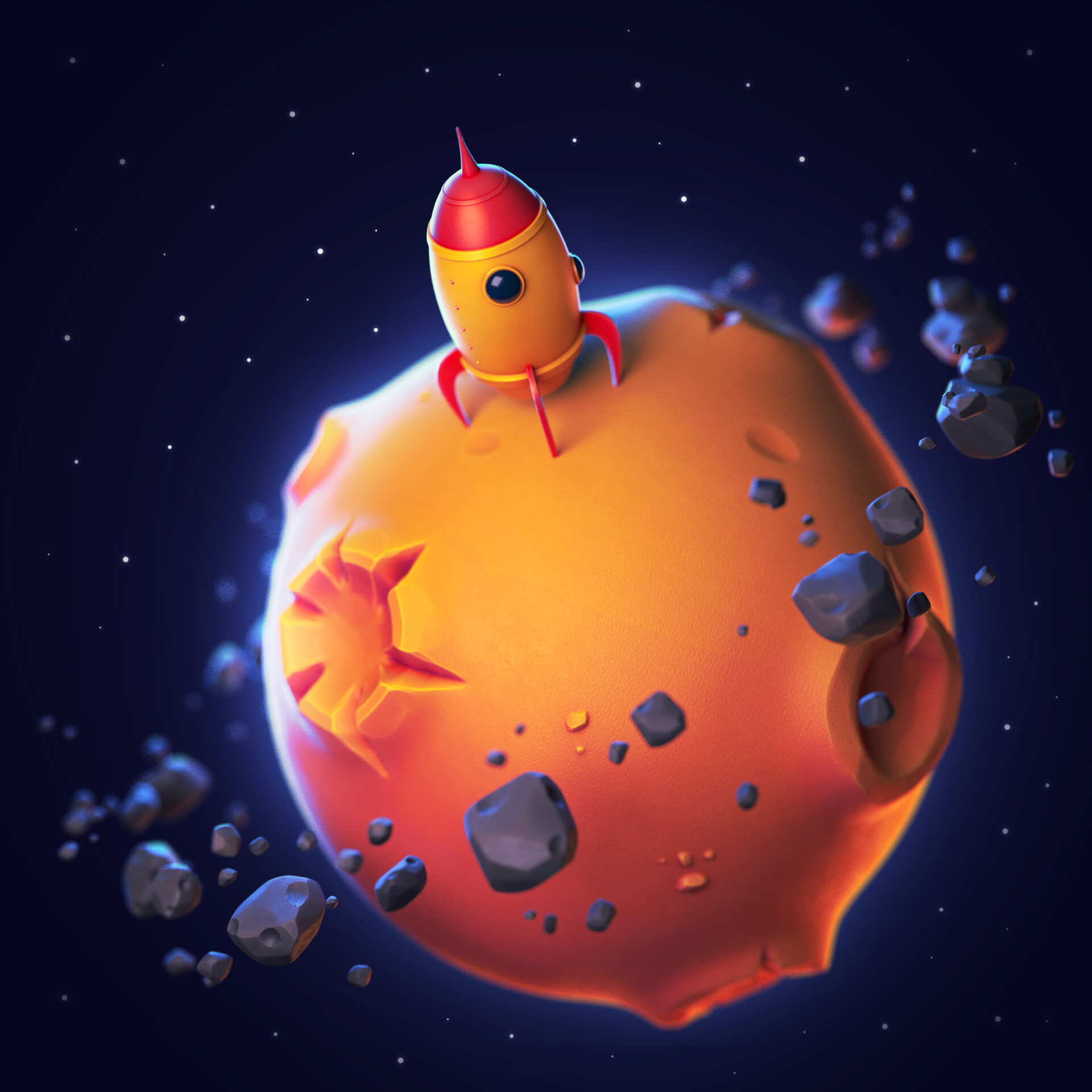 ArtStation - Stylised Planet