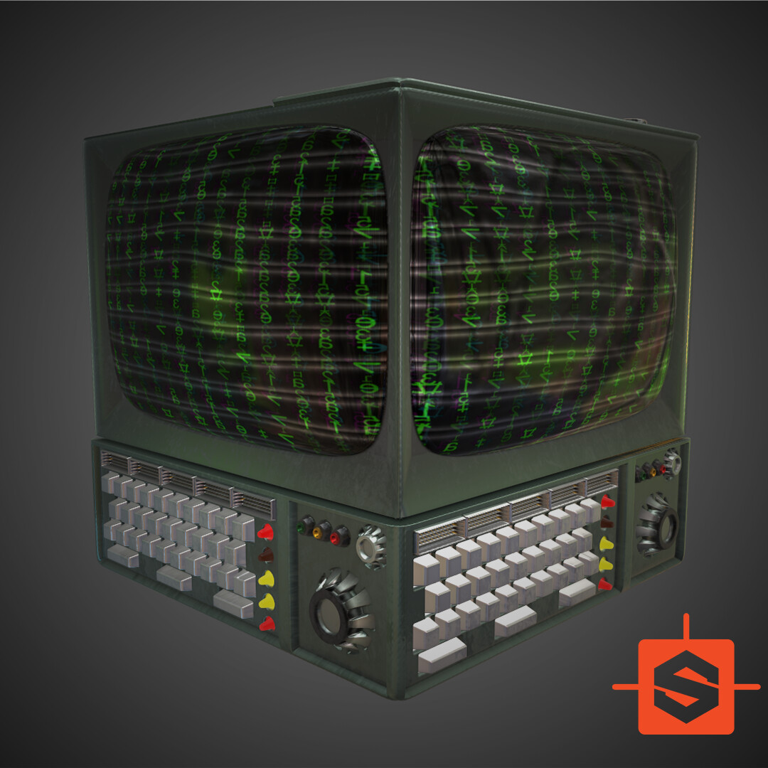 ArtStation - Old computer texture